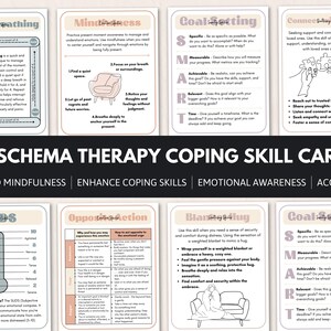 Schema Therapy Coping Skill Cards Include: DBT Skills, Somatic Therapy ...