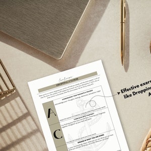 Acceptance and Commitment Therapy Workbook for Adults, Cognitive Defusion, Values Worksheets ...