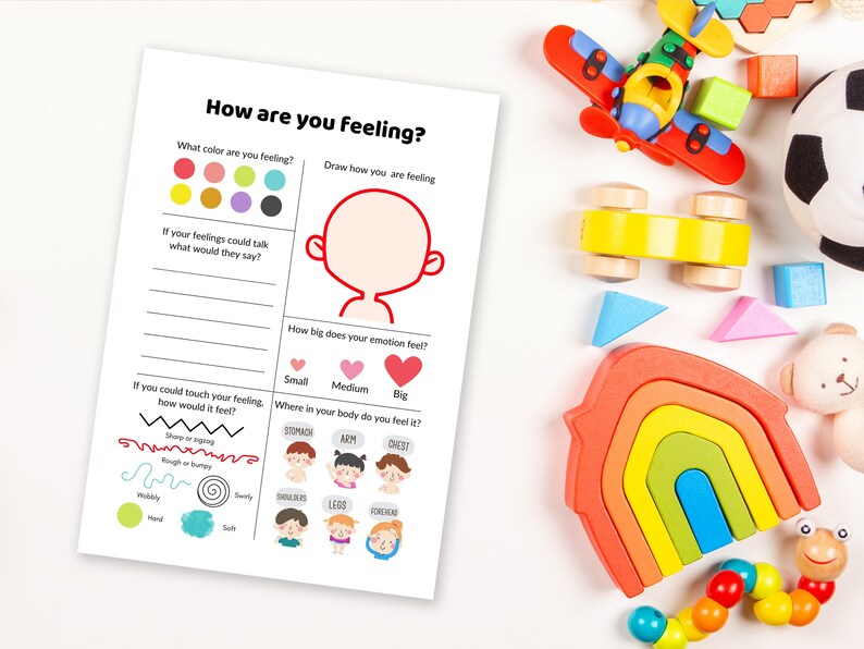 Zones of Self-regulation Feelings Worksheet and Emotions Chart, School ...