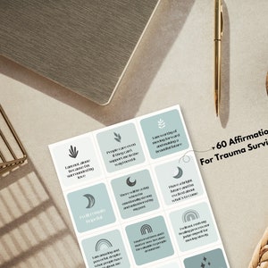 Affirmations for Trauma Survivors, Anxiety Coping Statements, Anxiety ...