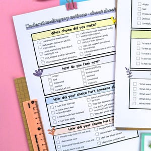 Positive Communication and Restorative Justice Worksheets for School ...