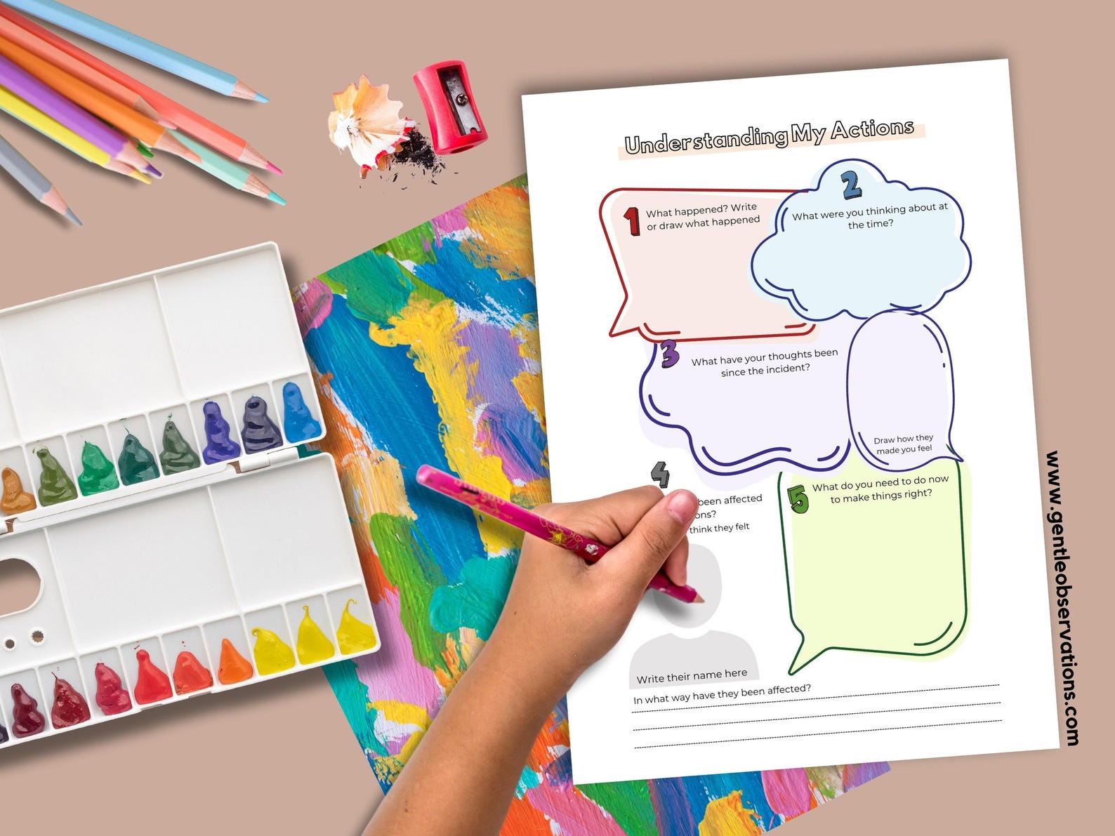 Positive Communication and Restorative Justice Worksheets for School ...