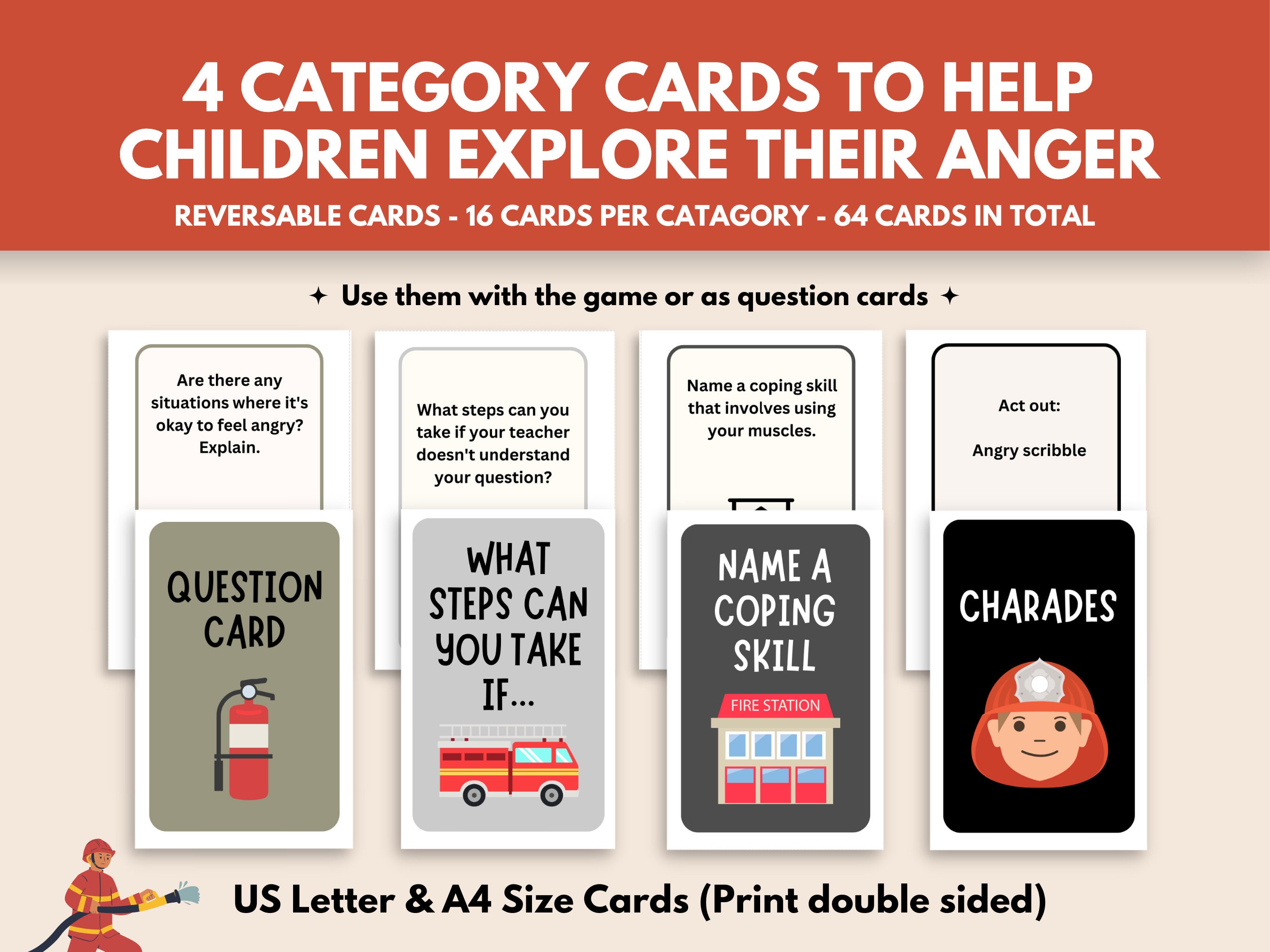 Anger Management Therapy Game for Kids, Conflict Resolution, Problem ...