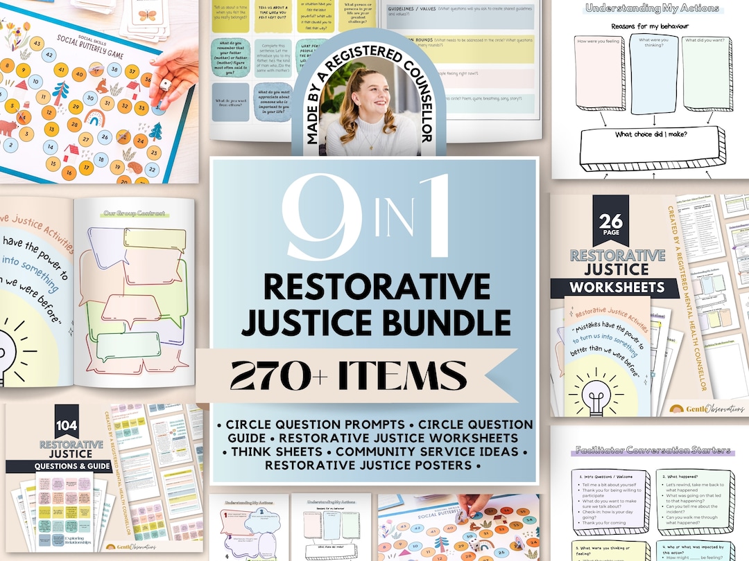 Restorative Justice Bundle, Talking Circle, Conflict Resolution, School ...