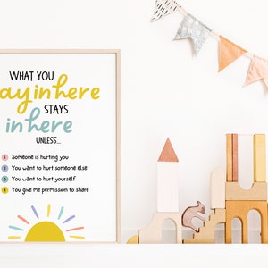 Confidentiality Agreement What You Say in Here Stays in Here Counselor ...