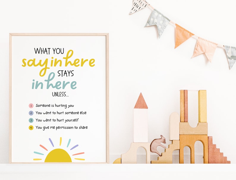 Confidentiality Agreement What You Say in Here Stays in Here Counselor ...