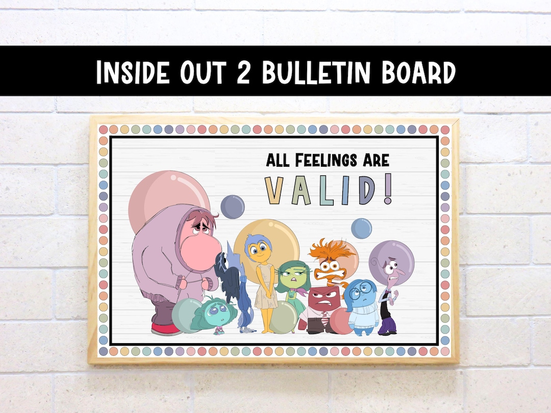 Inside Out 2 Bulletin Board Kit for School Counselors, Classroom ...