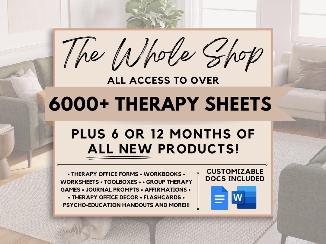 Whole Shop Mega Bundle, Trauma, Anxiety, Depression, Somatic Therapy ...