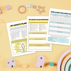 Crisis and Safety Plan for Kids, Trauma Therapy, PTSD, Coping Skills ...
