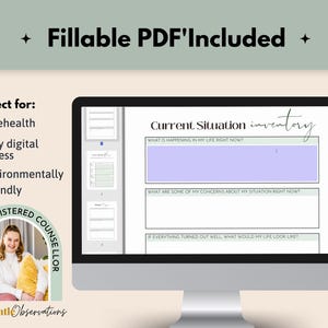 Fillable CBT Worksheets, Therapy Worksheets, Anxiety Relief, Therapy ...