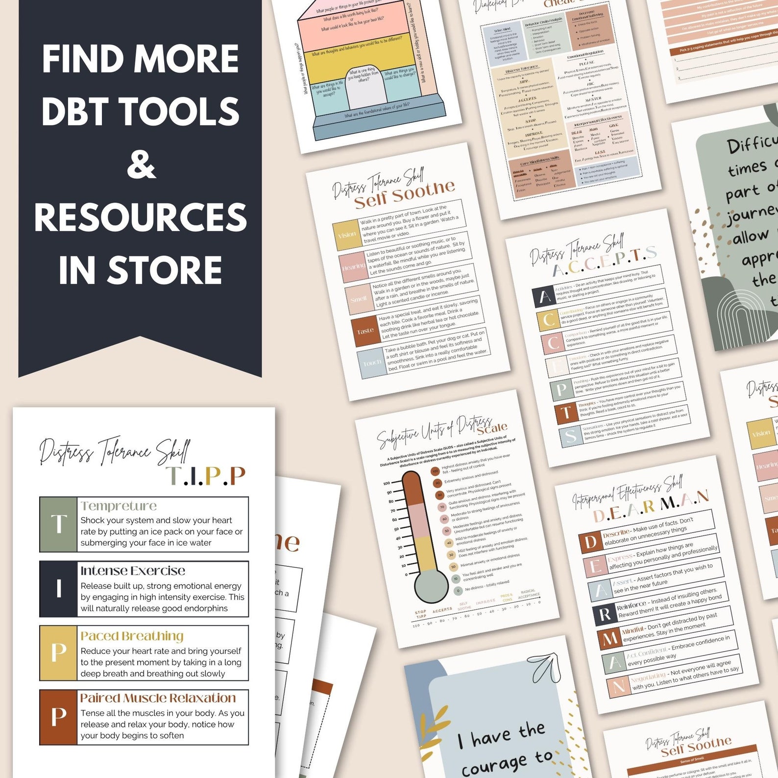 DBT Journal Prompts Emotional Regulation Mindfulness - Etsy