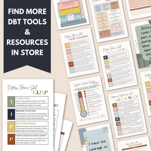 DBT Journal Prompts Emotional Regulation Mindfulness - Etsy