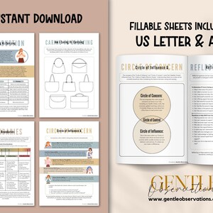 Caring Vs Carrying: Healthy Boundary Setting Worksheets, Compassion ...