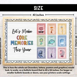 Inside Out 2 Bulletin Board Kit for School Counselors, Classroom ...