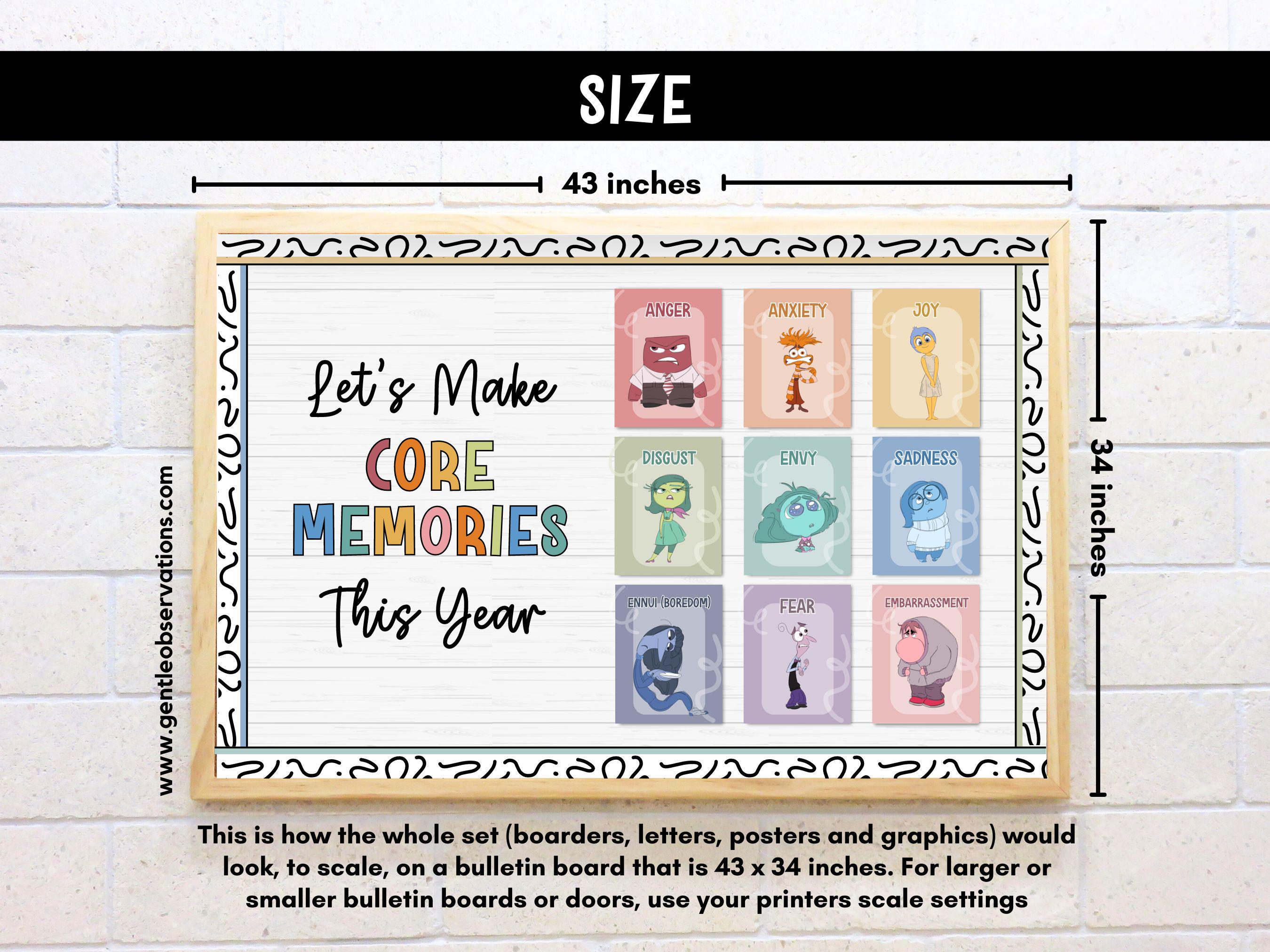 Inside Out 2 Bulletin Board Kit for School Counselors, Classroom ...