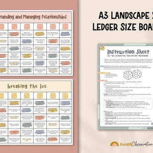 School Counseling Dice Game for Teens & Tweens Group Therapy, Coping ...