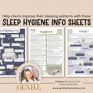 Sleep Hygiene Psychoeducational Handouts, "should I Take A Nap?" Map ...