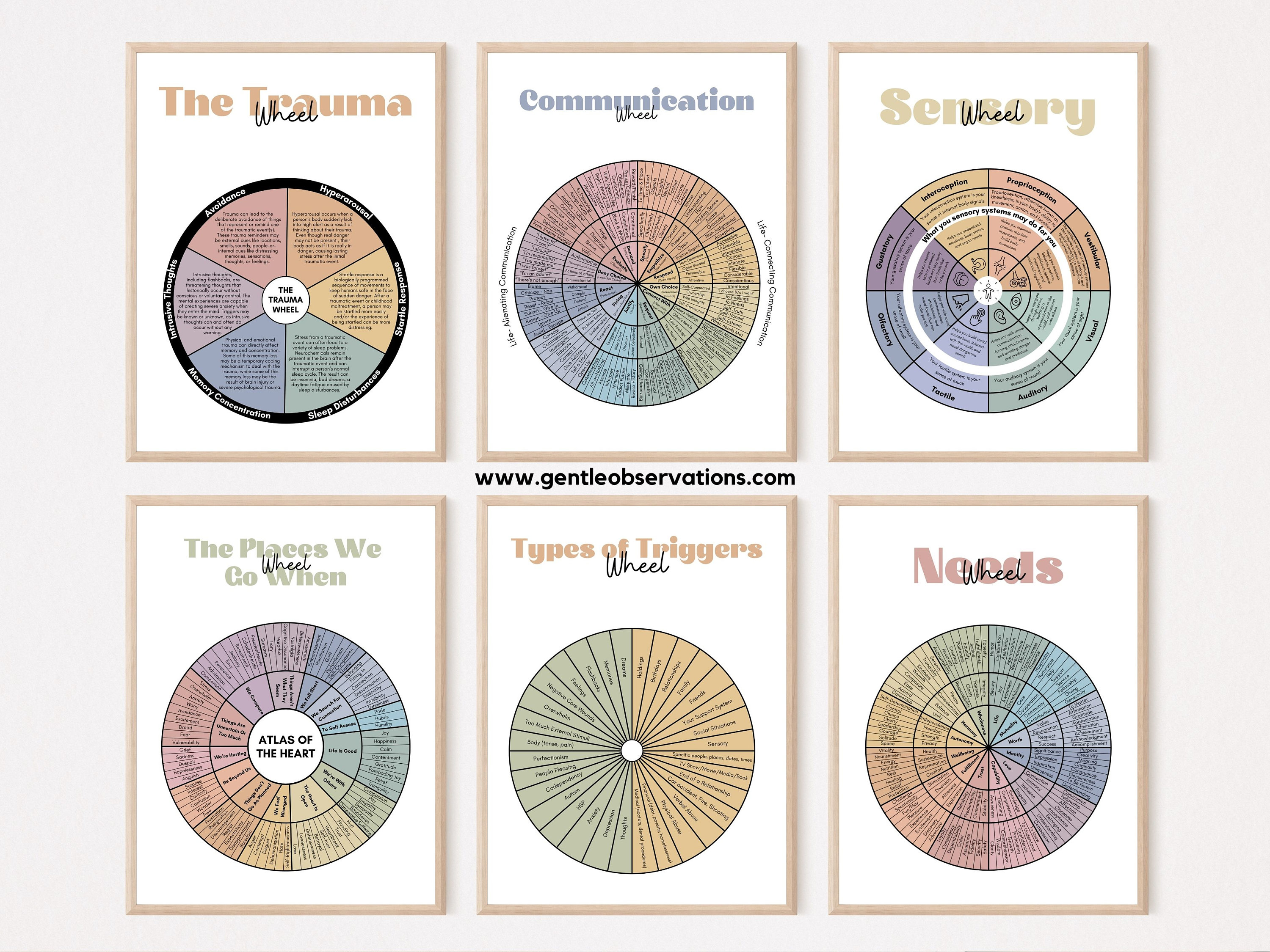 15 Feelings Wheels: Trauma, Trauma Reactions, Anxiety, Atlas of the ...