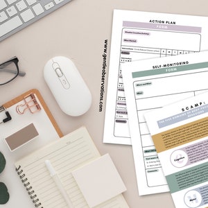 Body-focused Repetitive Behavior Worksheets for Skin Picking & Hair ...