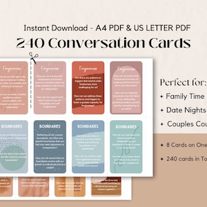 240 Couples Conversation Question Cards for Healthy Relationships ...