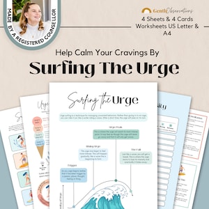 Urge Surfing Technique, Substance Use Worksheet, Addiction Recovery ...