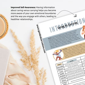 Caring Vs Carrying: Healthy Boundary Setting Worksheets, Compassion ...