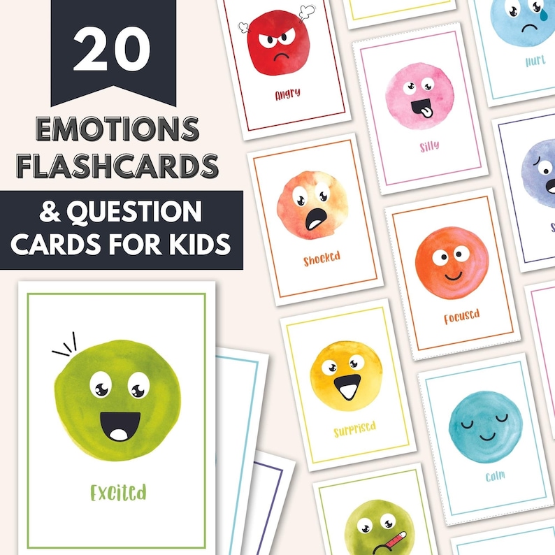 Emotional Regulation Feelings Cards for Calming Corners in - Etsy