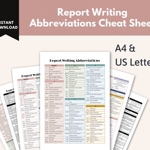 Therapy Abbreviations Cheat Sheet Clinical Words & Phrases - Etsy