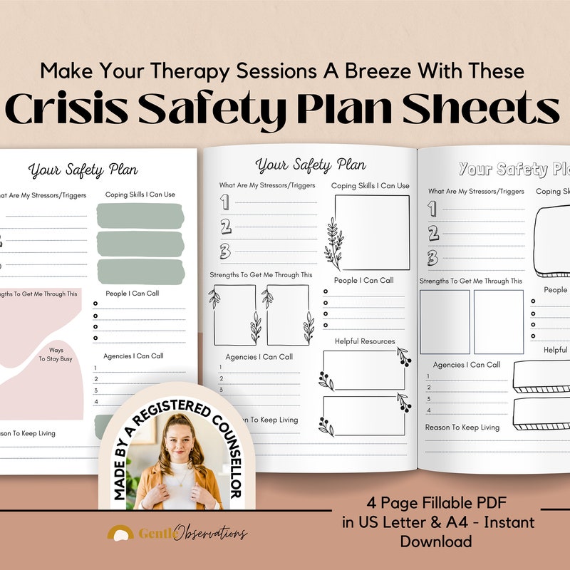 Counseling Safety Plan - Etsy