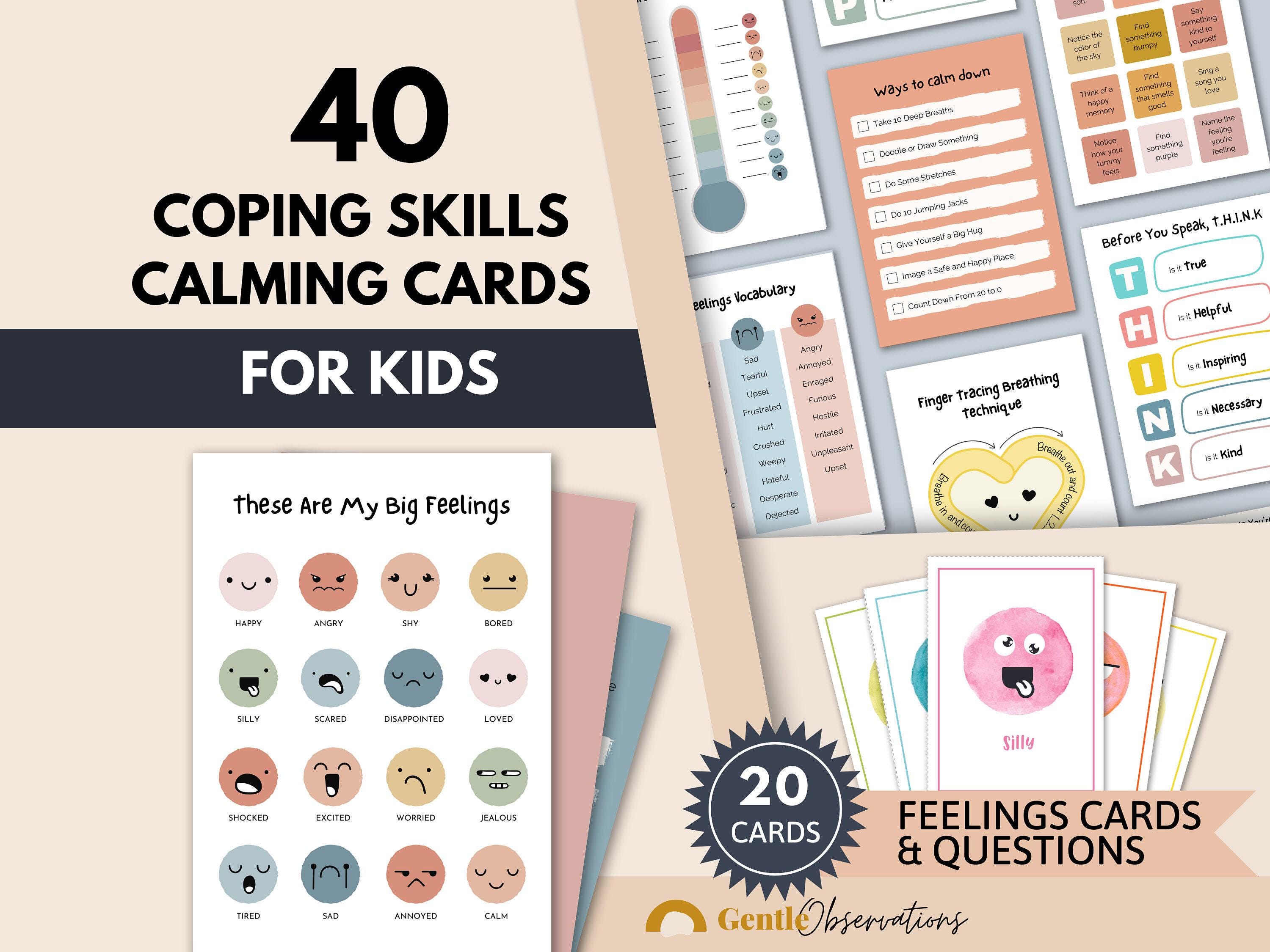 Calm Corner Bundle for Kids Emotional Regulation Worksheets, Coping ...