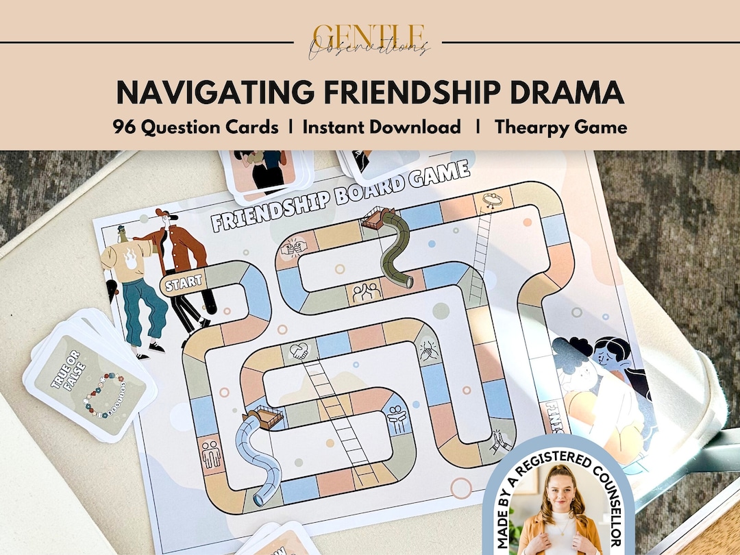 Social Skills Friendship Board Game for Kids, SEL, Assertive ...