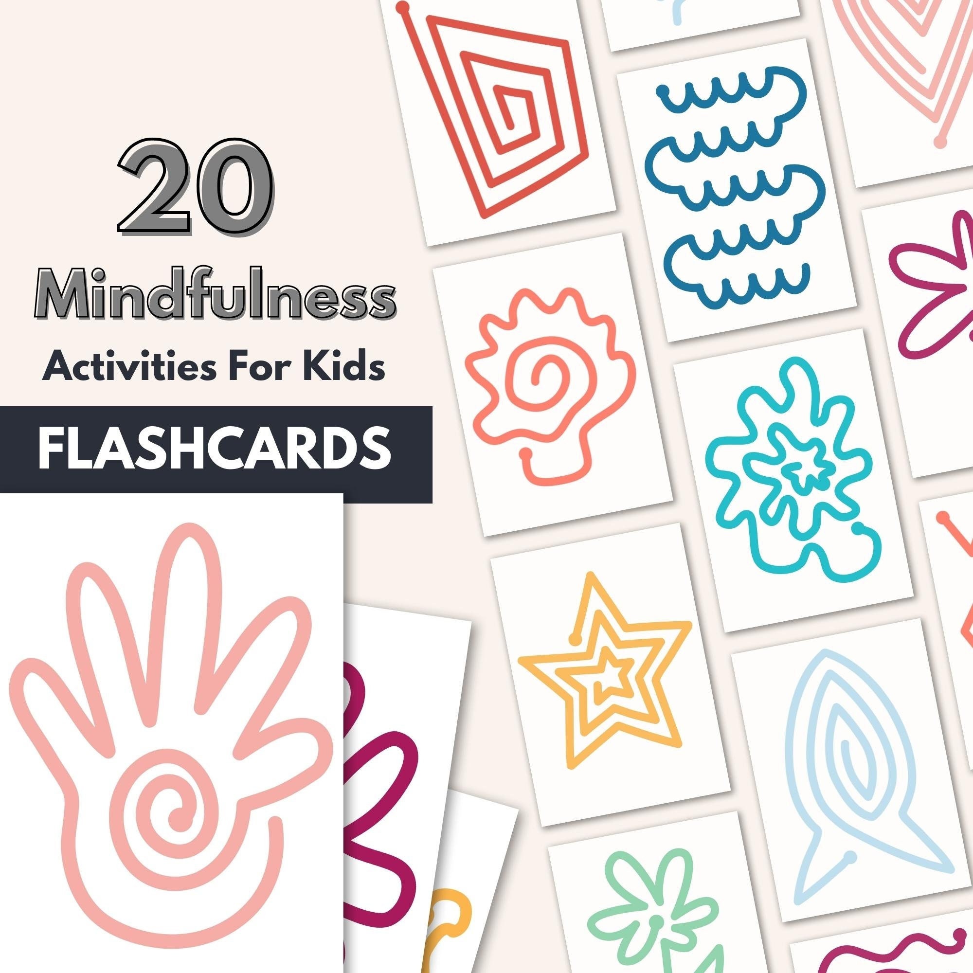 Finger Tracing Calm Down Cards Mindfulness Calm Down Corner - Etsy