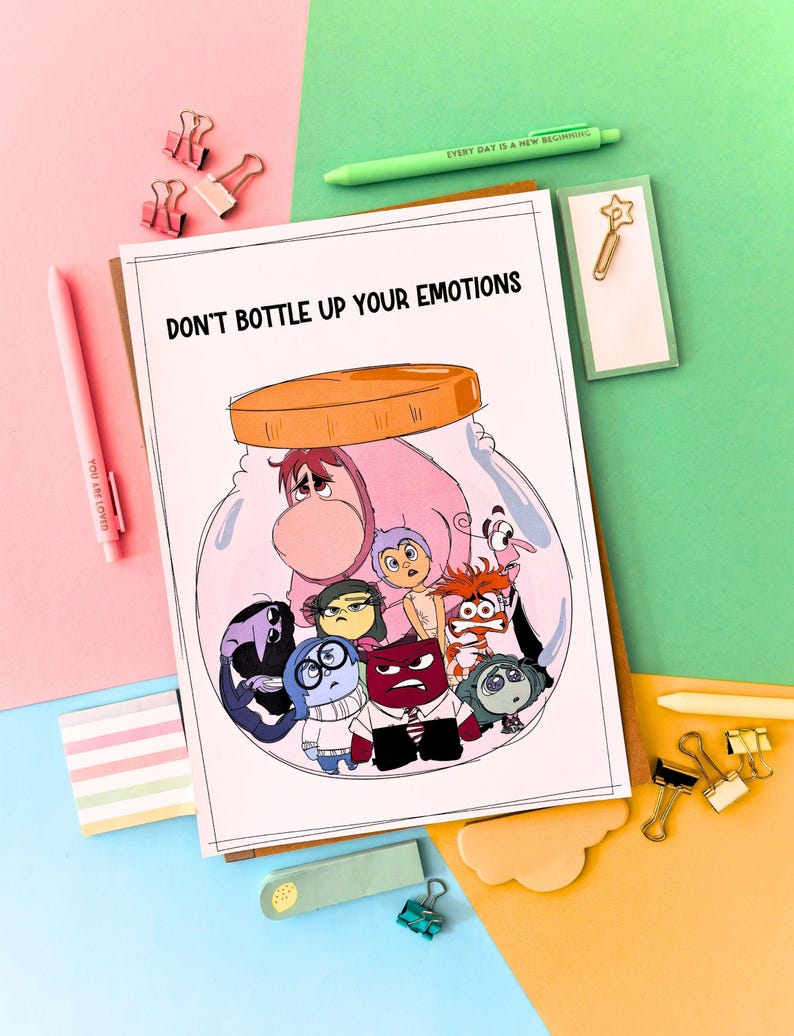 Inside Out 2 Self-awareness Poster for Kids, Therapy Office Decor for ...