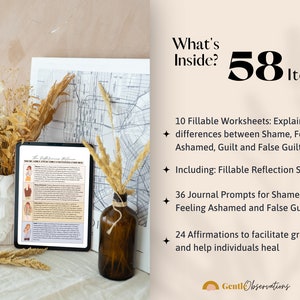 Guilt Vs Shame Mini Bundle, Shame Worksheets, Shame & Guilt Journal ...