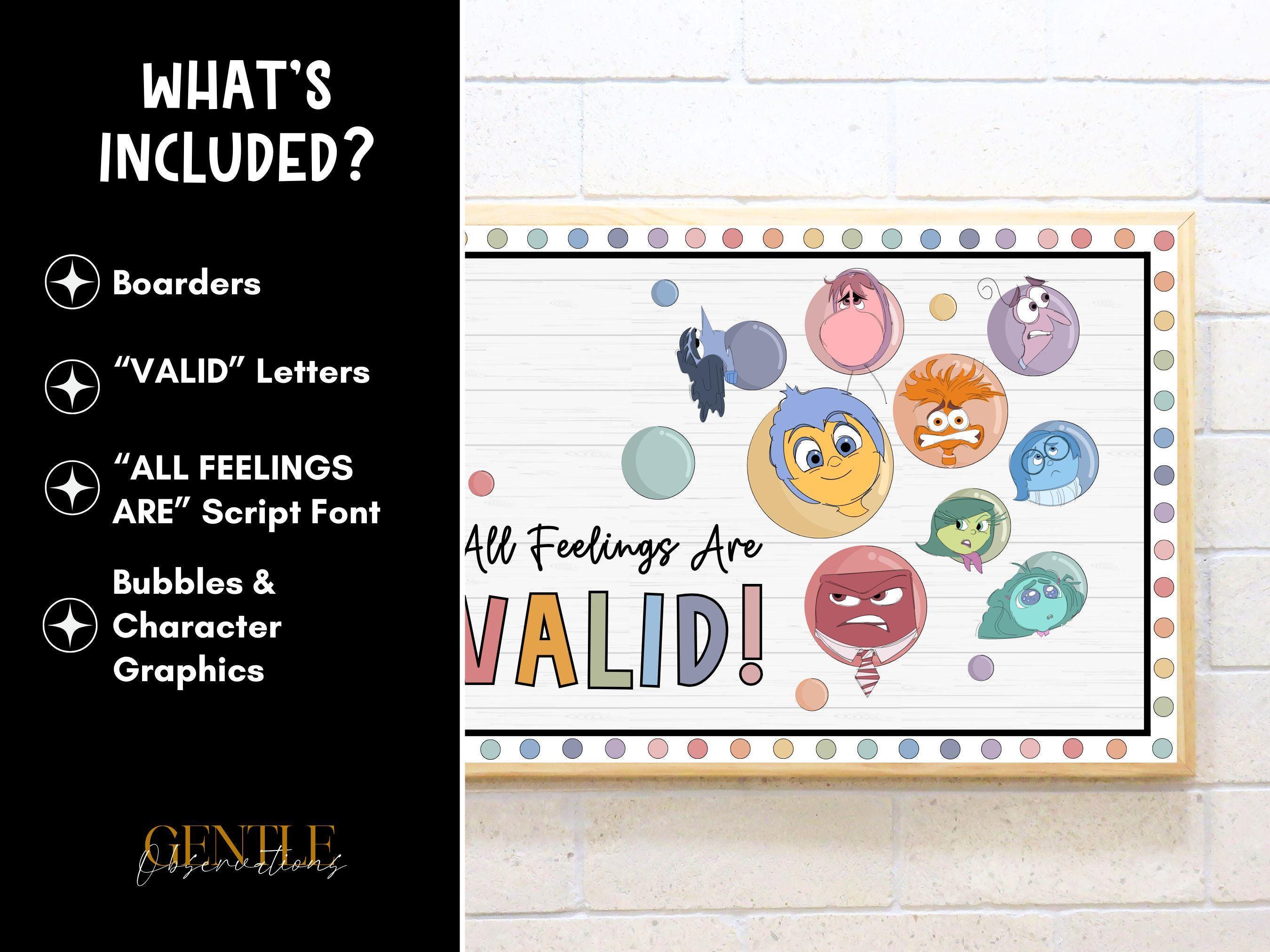 Inside Out 2 Bulletin Board Kit for School Counselors, Classroom Bulletin Board Decor, Social ...