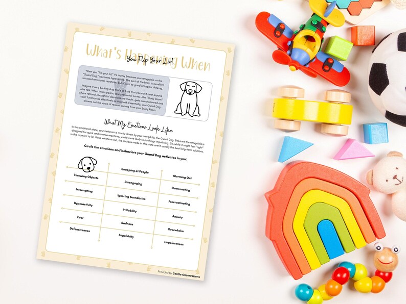 Flip Your Lid Hand Model for Emotional Regulation, Neuroscience ...