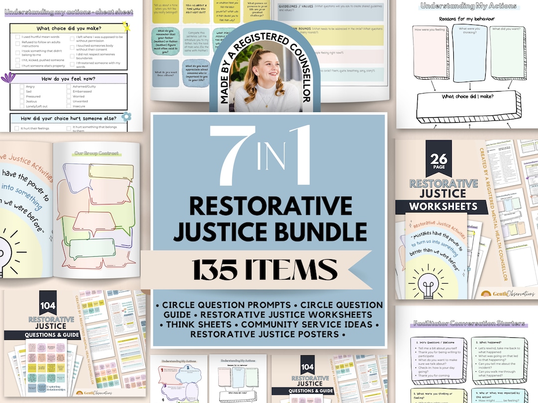 Restorative Justice Bundle, Talking Circle, Conflict Resolution, School ...