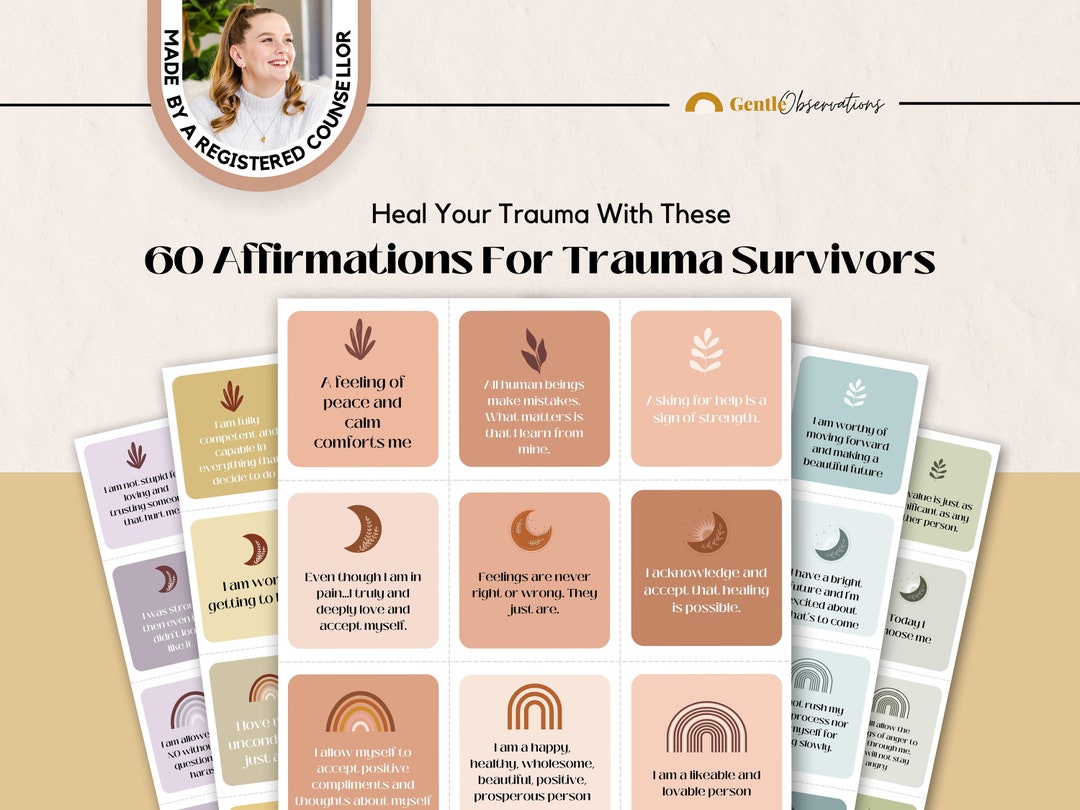 Affirmations for Trauma Survivors, Anxiety Coping Statements, Anxiety ...