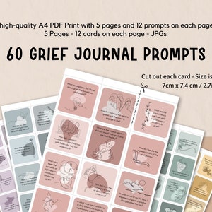 Grief Questions Cards for Teens and Adults, Grief and Loss Therapy Tool ...