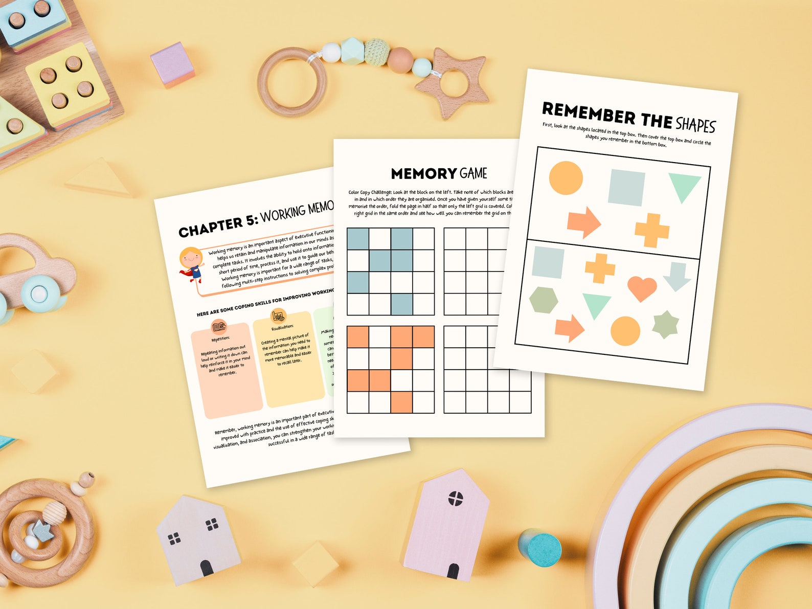 Executive Functioning Worksheets for Kids, ADHD Therapy Resources, ADHD ...