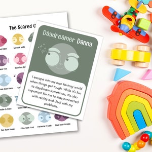 Trauma Reaction Cards for Kids, Identifying Trauma Survival Patterns ...