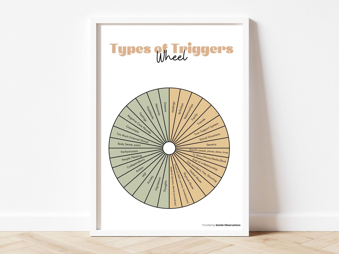 Types of Triggers Wheel: External & Internal Triggers, Trauma Triggers ...
