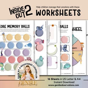 Inside Out 2 Emotional Regulation Bundle for School Counselors, SEL ...