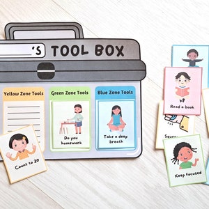 Zones of Self-regulation Coping Skills Toolbox School - Etsy