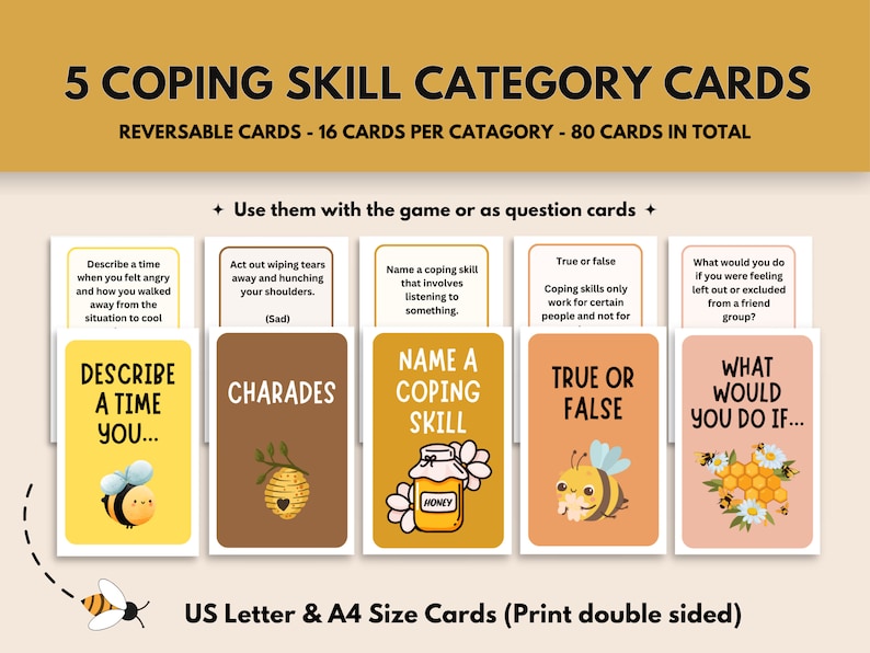 Coping Skill Therapy Board Game Group Therapy Game Social - Etsy