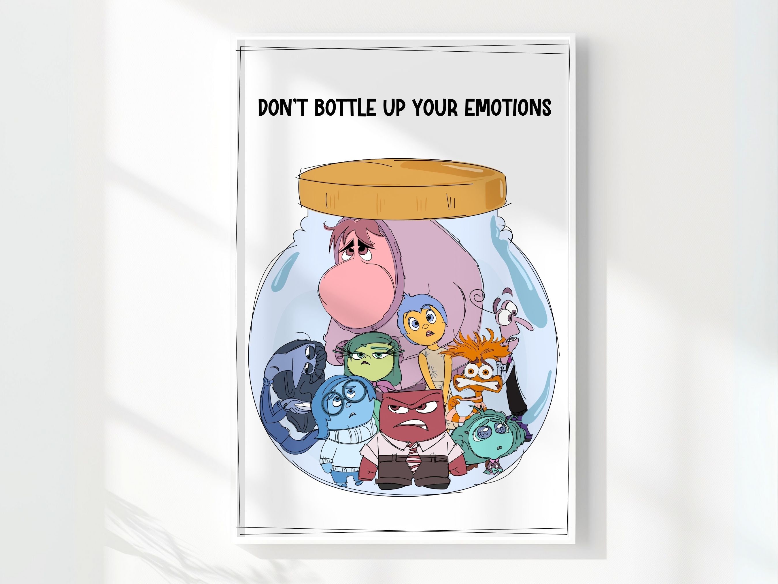 Inside Out 2 Self-awareness Poster for Kids, Therapy Office Decor for ...