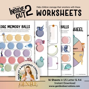 Inside Out 2 Emotional Regulation Bundle for School Counselors, SEL ...