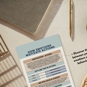 How Emotions Motivate Behavior Therapy Office Form for Psychologists ...