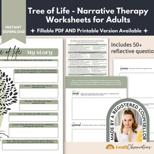 Narrative Therapy Tree of Life for Trauma PTSD Mental Health - Etsy