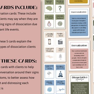 Dissociation Conversation Cards PTSD Therapy Cards, Dissociative ...